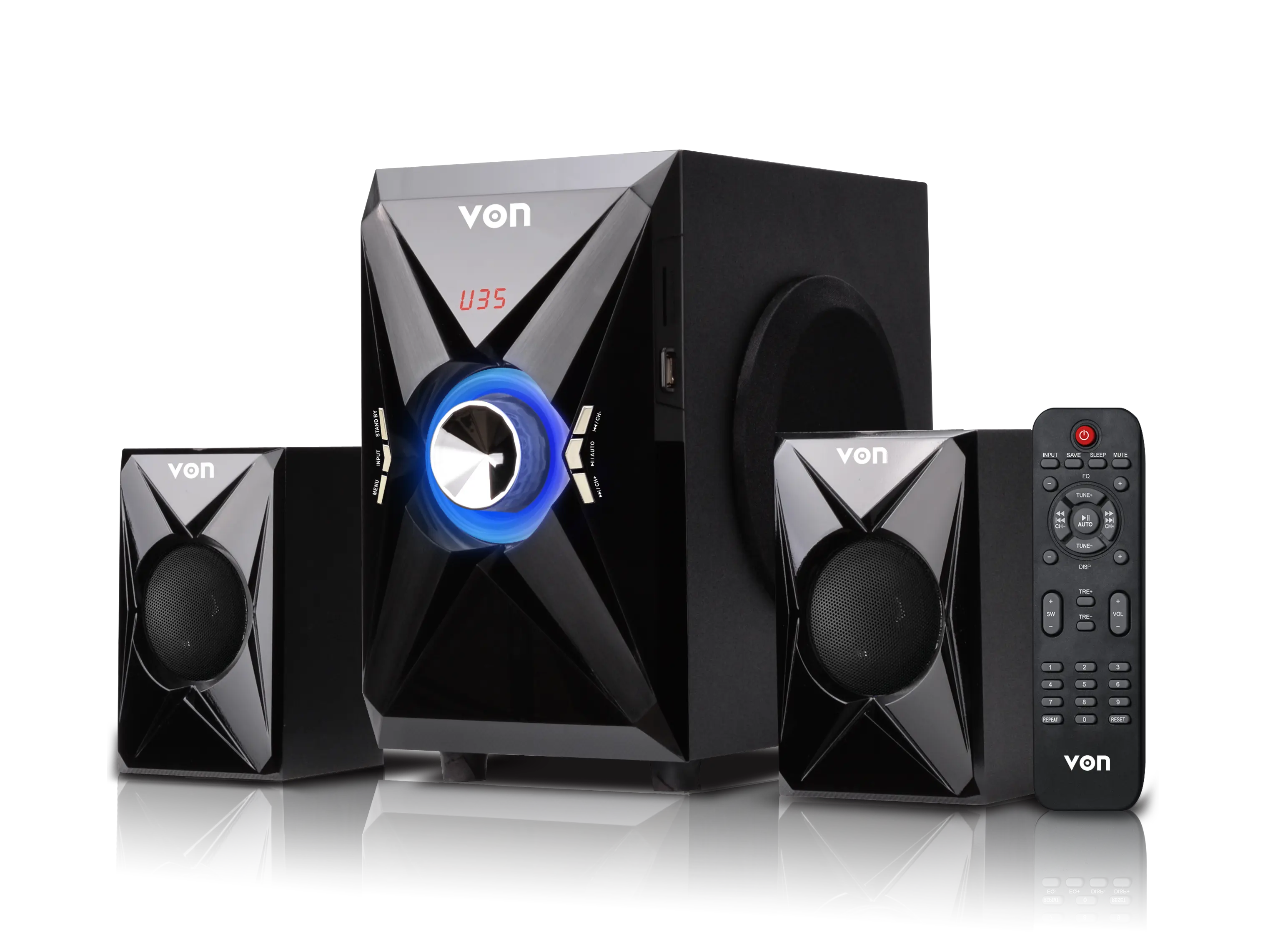 VON 2.1CH VSW0502BEK Subwoofer 50W RMS, Bluetooth | Hotpoint Appliances ...